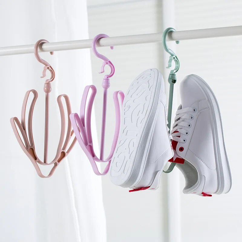 Mimi Movable Drying Shoe Rack Hook Hanger Rotating Drying Racks 1pc ...