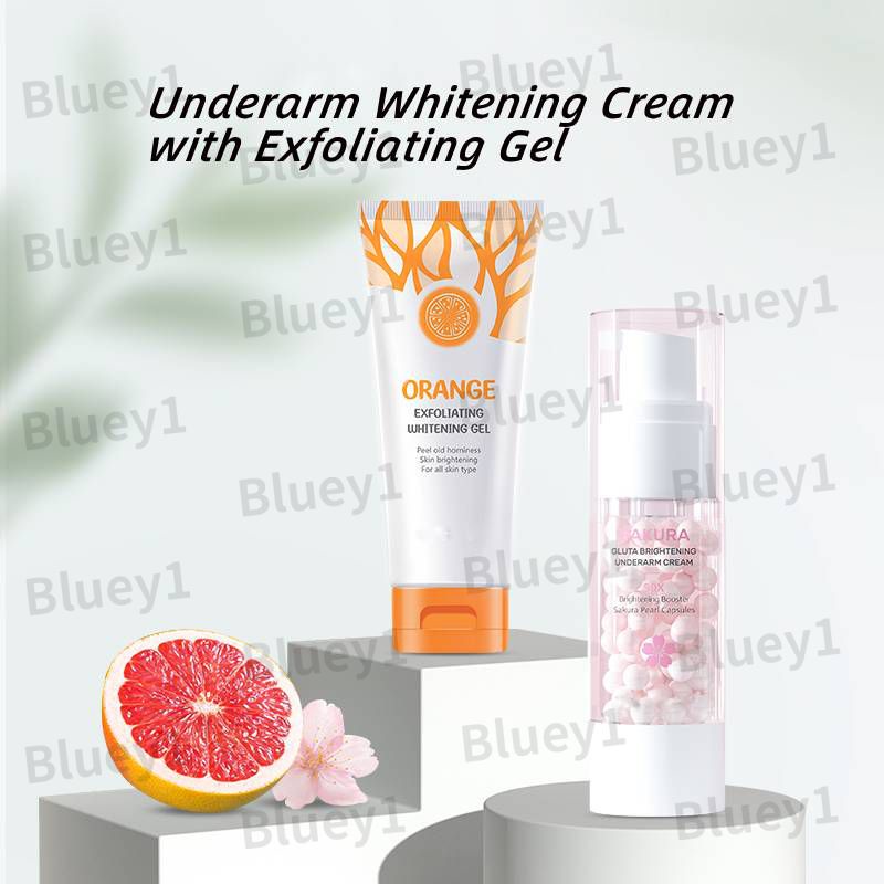 Lunoon Sakura Gluta Underarm Brightening Cream With Exfoliating Gel ...