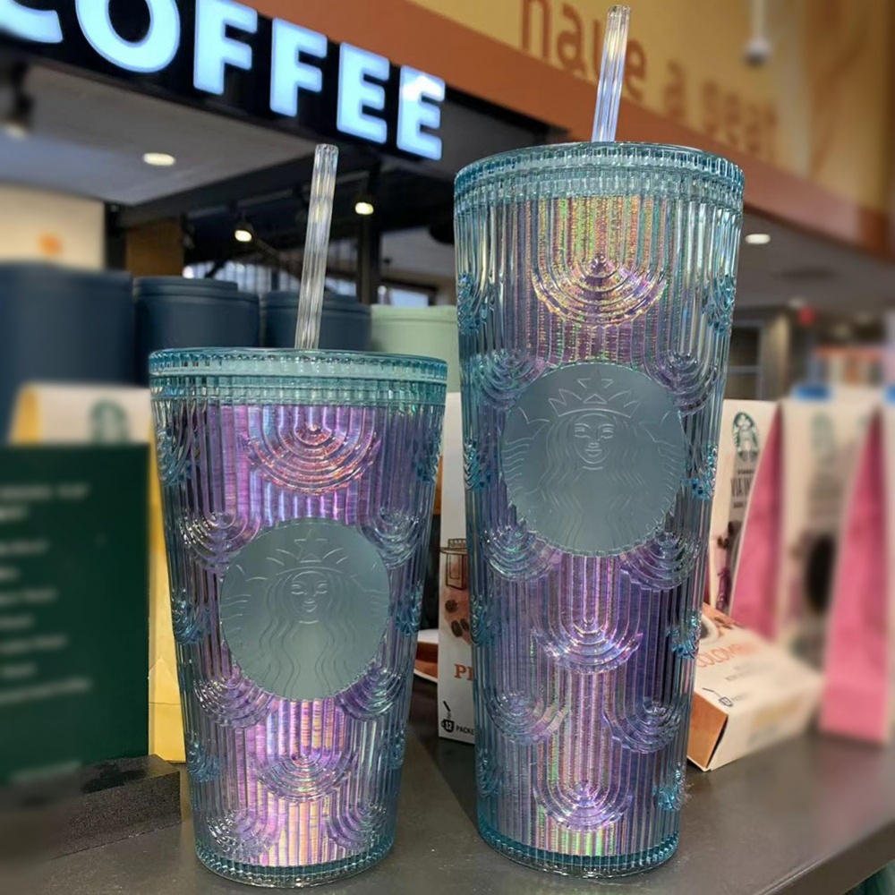 Starbucks Cup Ocean Siren Mermaid Goddess Aurora Straw Cup 750ml ...