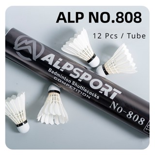 ALP Badminton Shuttlecock 12 Pcs Tube 806 808 606 303 Amateur Training ...