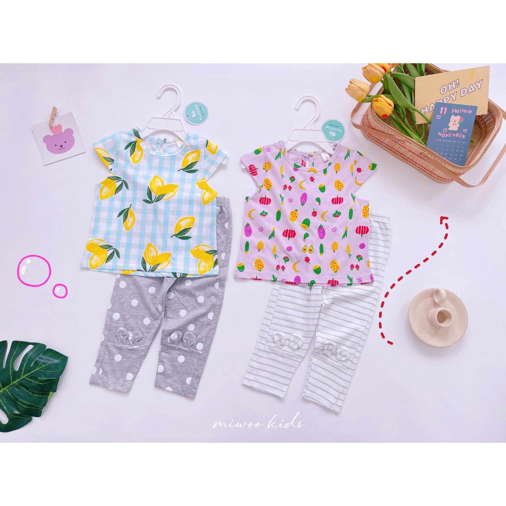 A201 | MIWOO FLORAL PAJAMA RIBBON SETS FOR GIRLS - 1-6 YO - MADE IN ...