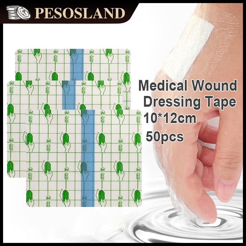 50Pcs Waterproof Medical Tape Transparent Plaster Adhesive Medical ...