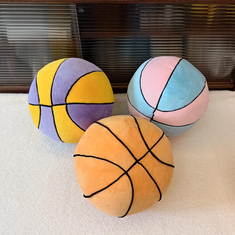 Simulation Basketball Plush Toy Cartoon Stuffed Soft Basketball ...