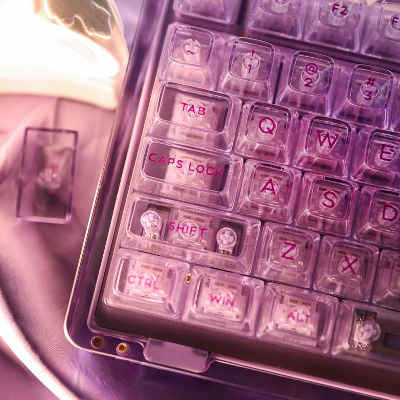 Kiiboom Transparent PC Key cap ASA Height 68/75/98 key Mechanical ...