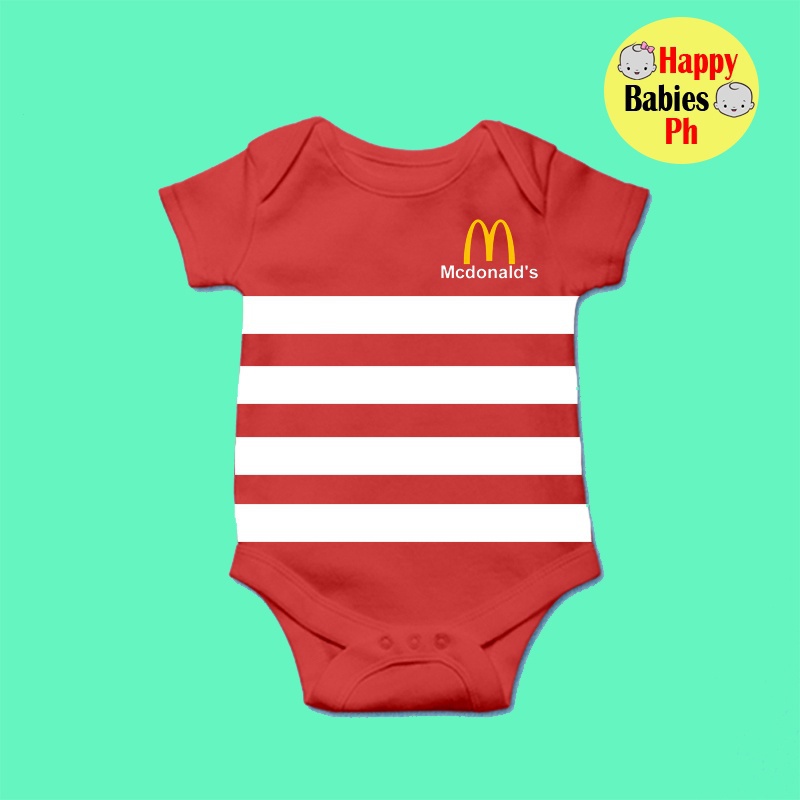Jollibee, McDo, Chowking & Mang Inasal baby onesie RNRV | Shopee ...