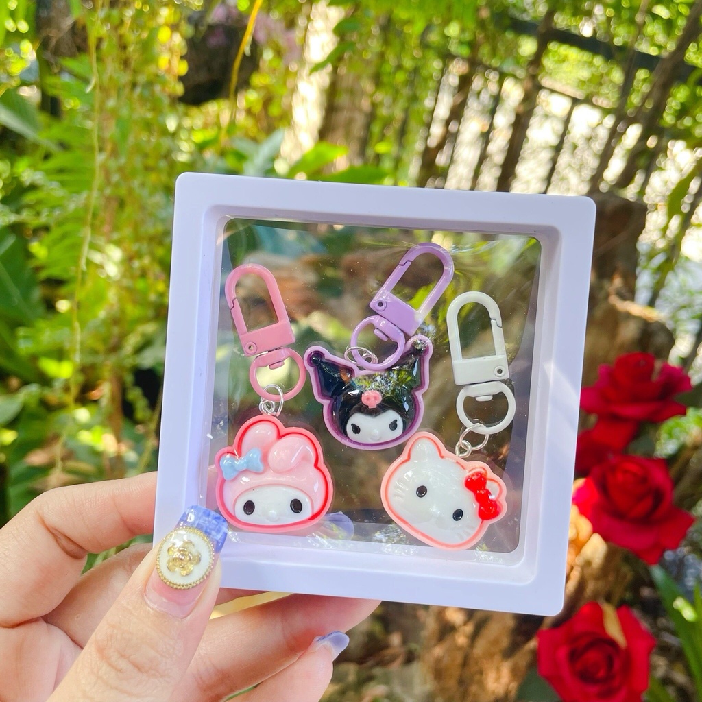 Cute Keychain SANRIO Size (MINI) Vertical About 7 cm (1 Box 3 Pieces ...