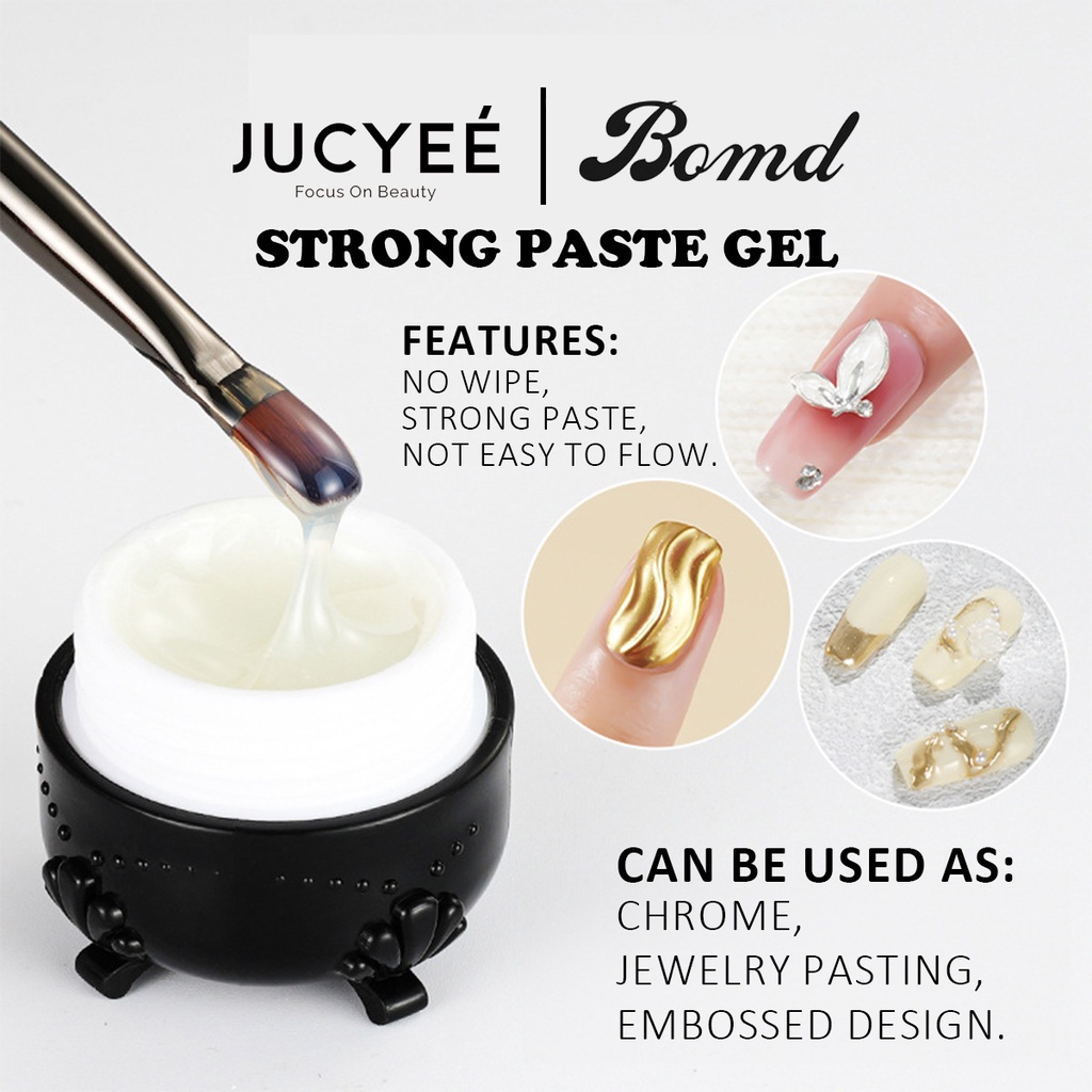 BOMD 6 Color Chrome Palette Powder Nail Glitter Powder Set Shell Pearl ...