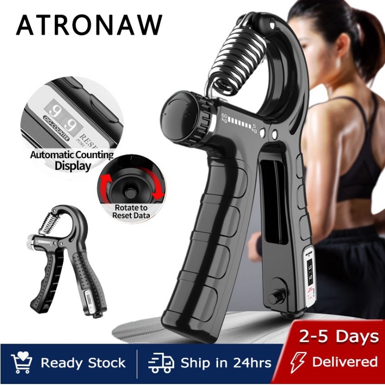 Gripper R-Shape Adjustable Countable hand Grip Strength Exercise ...