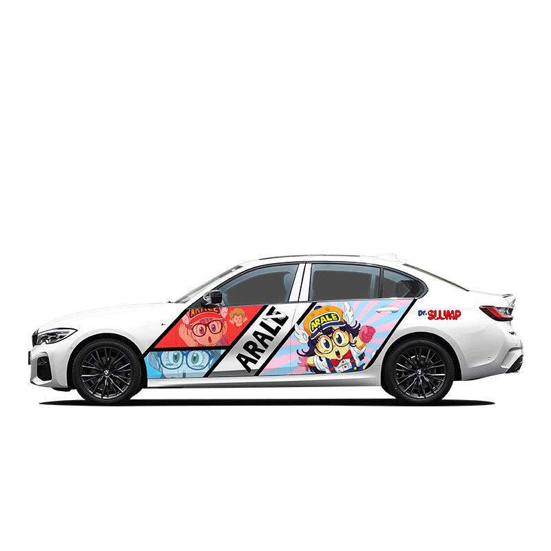 Car Cartoon Car Sticker Car Sticker Cartoon Anime Little Red Book ...