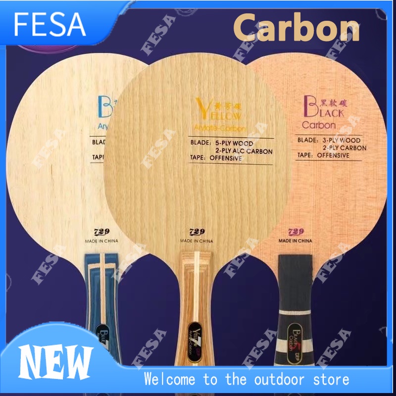 Original 729 Friendship Yellow ALC Table Tennis Blade 5 Wood 2 Arylate Carbon Professional Ping ...