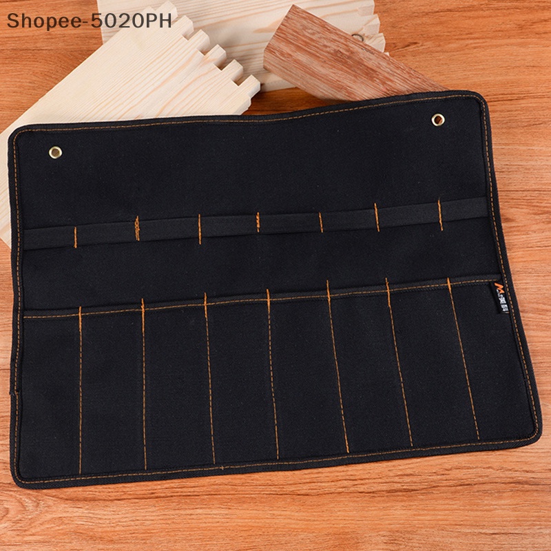Hardware Chisel Carrying Case Canvas Pocket Tool Roll Holder Wrench
