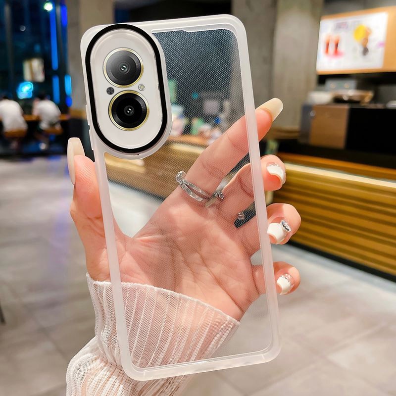 Casing For Realme C67 4G 2023 Case Plating Transparent Thin Clear Cover ...