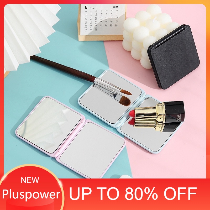 Mini Square Makeup Mirror Portable Double-sided Vanity Mirror Cosmetic ...