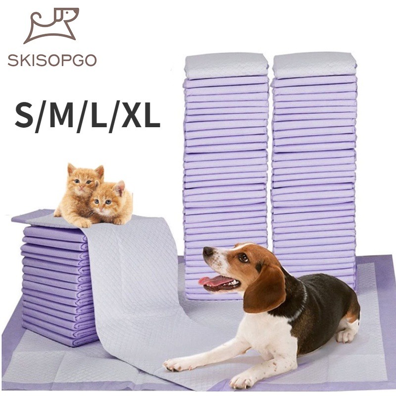Skisopgo Dog Pee Pads Pet Diaper Puppy Training Pad Poop Urinal ...
