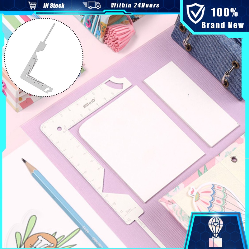 Creative Book Cover Guide Multifunctional 5 in 1 Ruler for Diy ...