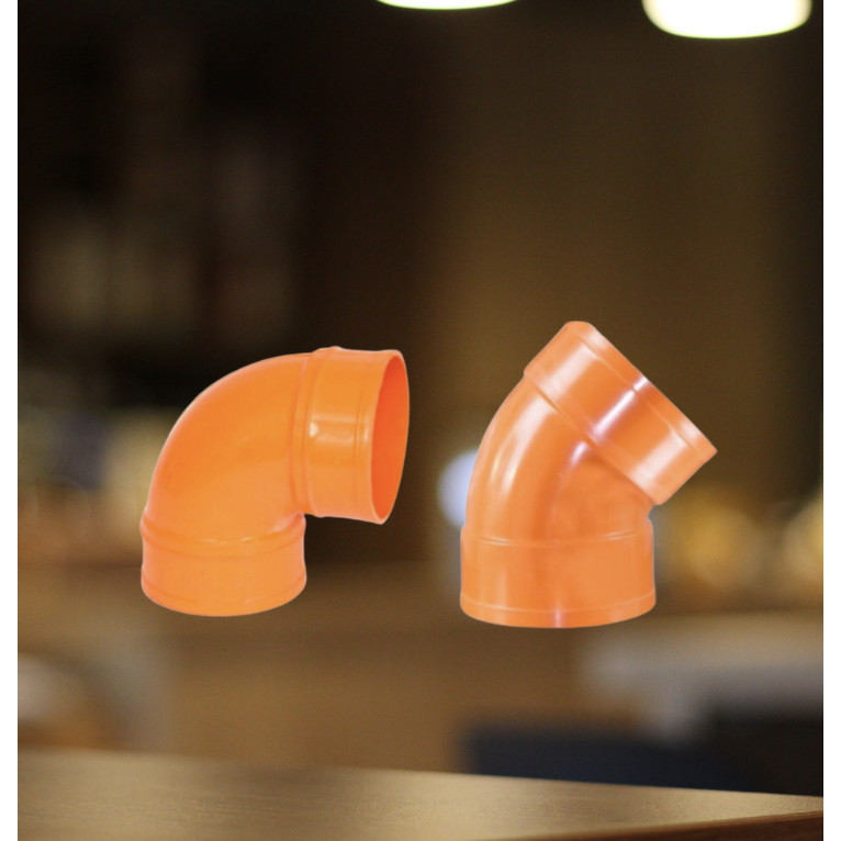 FITTINGS ELBOW PVC ORANGE SANITARY | Shopee Philippines