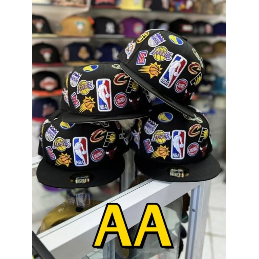NBA All Star Game Exquisite Embroidery of Team Logo Black .59.fift.0y ...