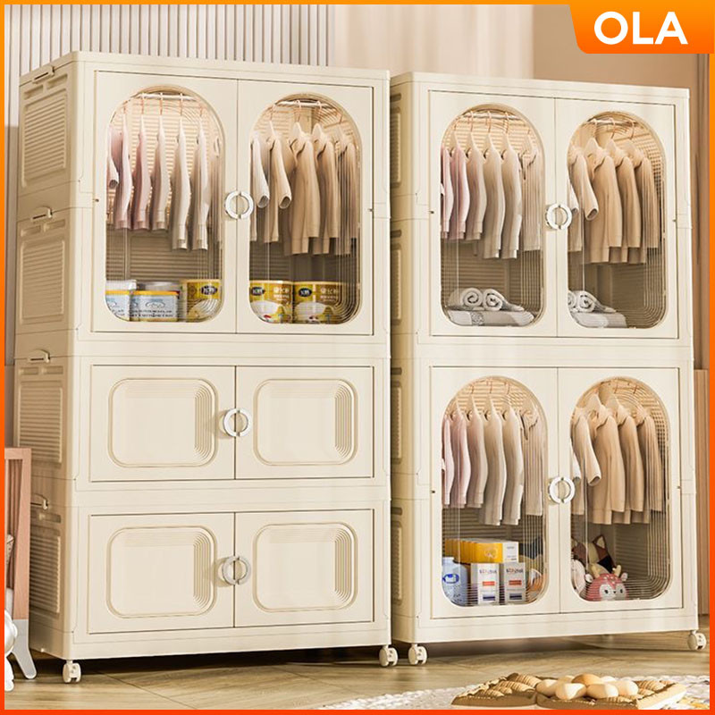 OLA Upgraded Wardrobe Heavy Duty Cloth Cabinet Large Capacity Storage ...