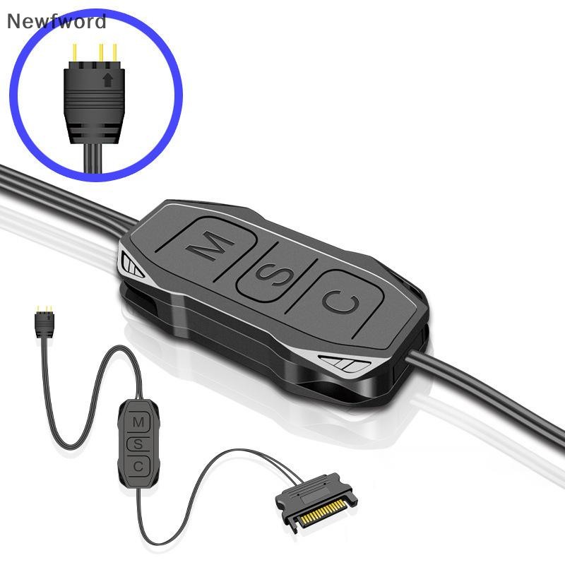 [Newfword] ARGB Controller 5V 3pin To SATA Power Supply Mini RGB ...