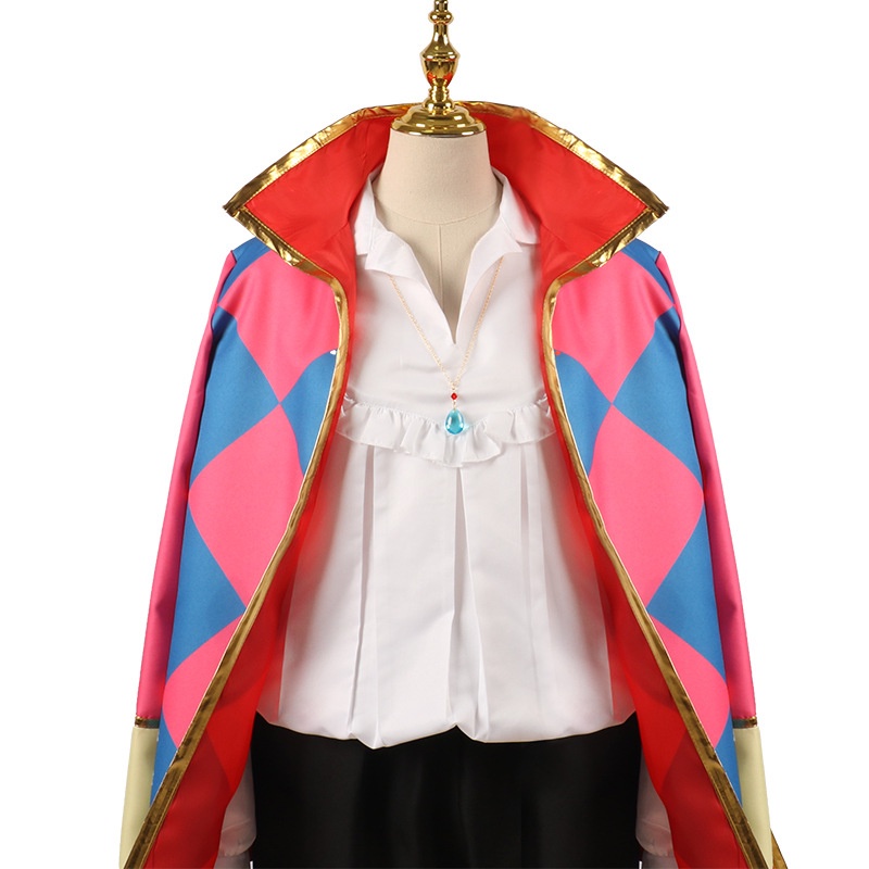 Howl Cosplay Howl Moving Castle Cosplay Costume Howl Cloak Red Diamond ...