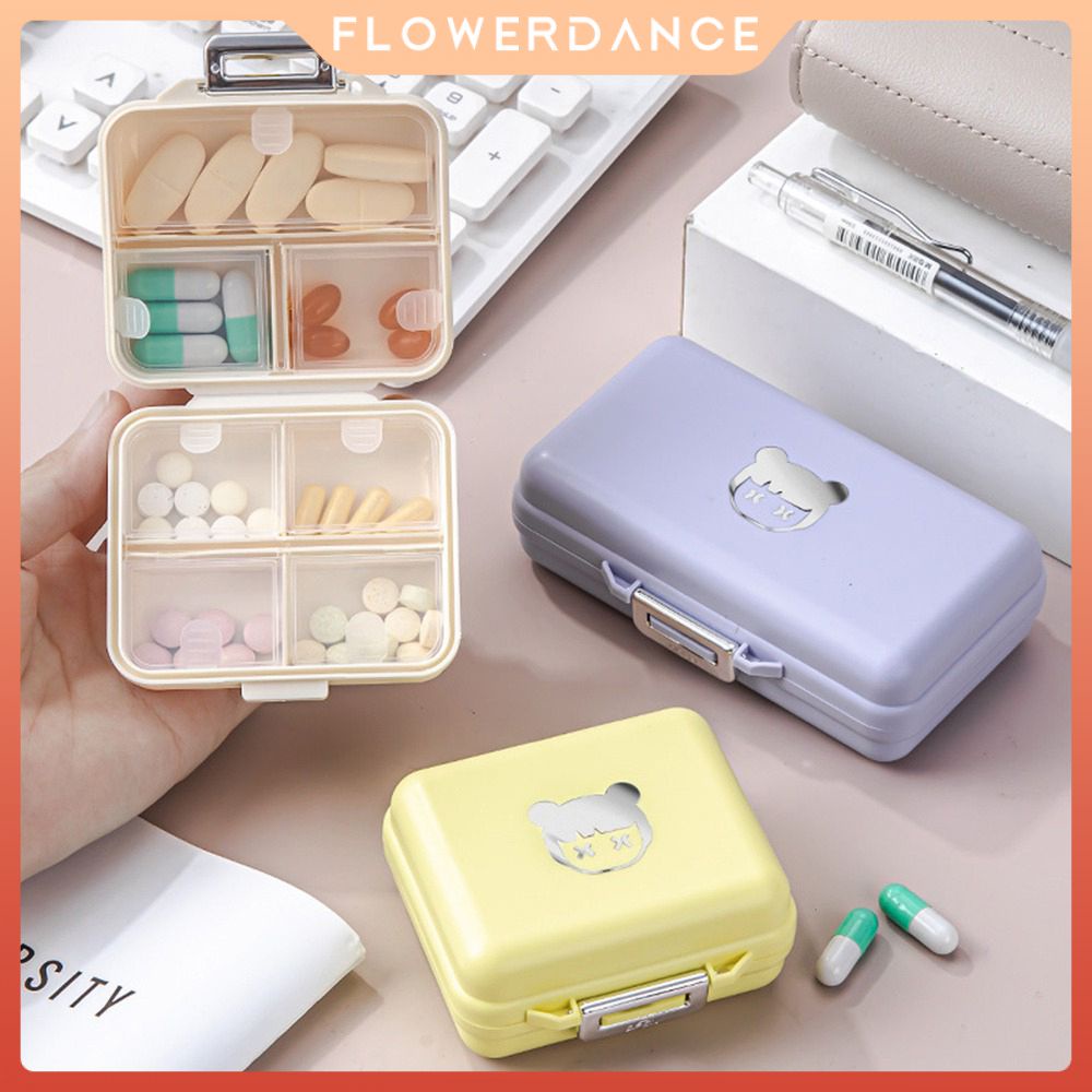 Ins Cream Wind Sealed Pill Box Packed Box Dopamine Seven-day Drug Pill ...