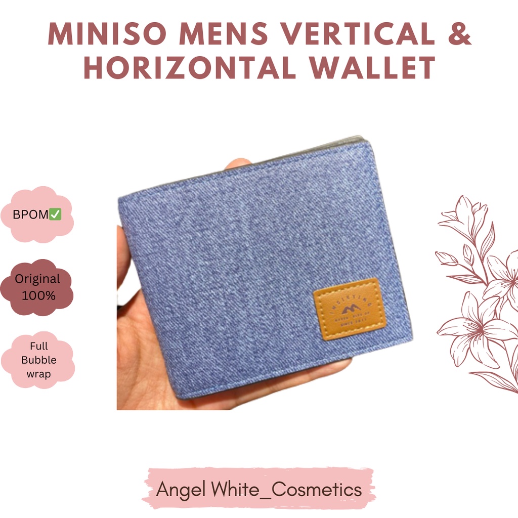 MINISO MENS VERTICAL & HORIZONTAL WALLET (MINISO MEN'S WALLET) | Shopee ...