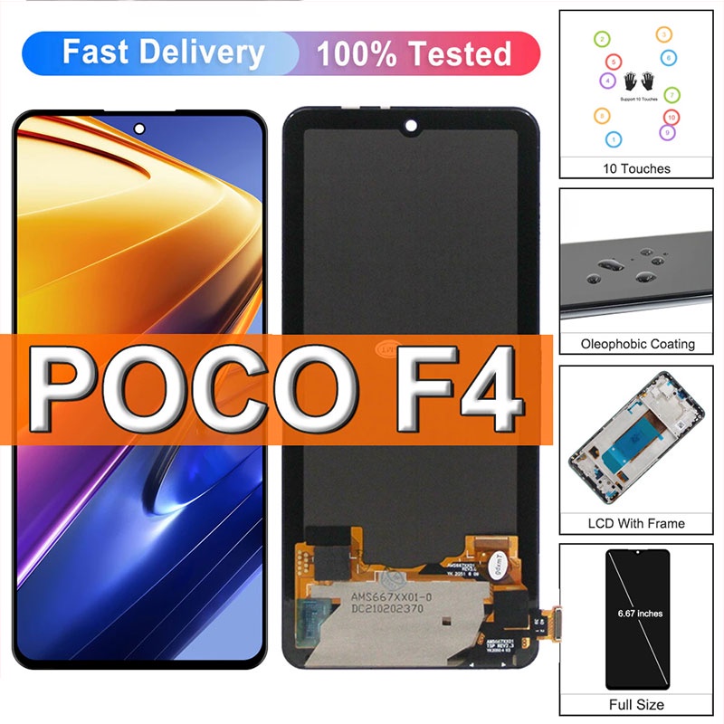 6.67'' Orig AMOLED For Xiaomi Poco F4 / F3 / F3 Pro / Redmi K40 / K40 Pro / Mi 11i / Mi 11X LCD ...