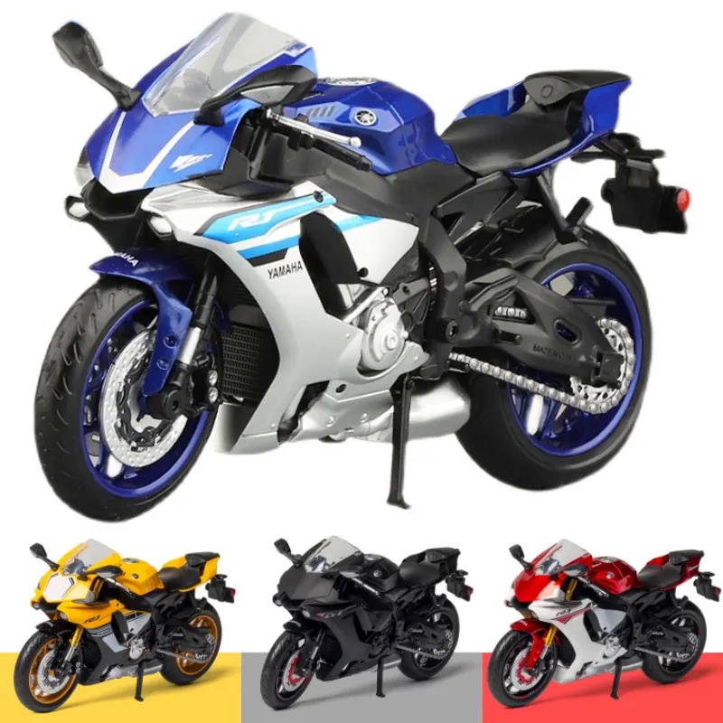 1/12 YAMAHA YZF-R1M Toy Motorcycle RMZ City Diecast Metal Model 1:12 ...