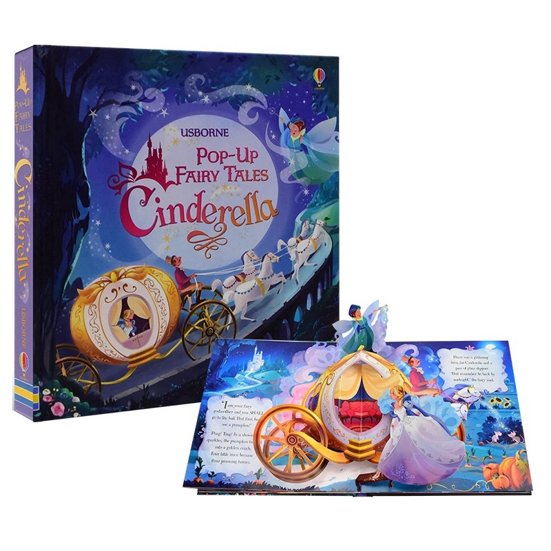 Usborne POP-UP Fairy Tale Cinderella 3D Flap Book Picture Book Bedtime ...