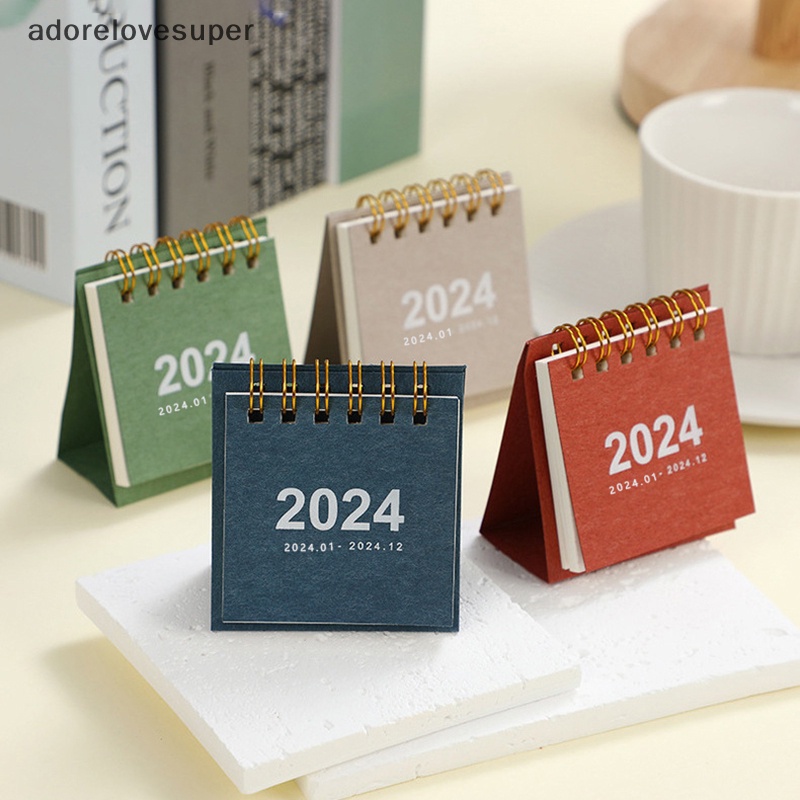 AD1PH Refreshing Simple Solid Color 2024 Mini Portable Desktop Paper ...
