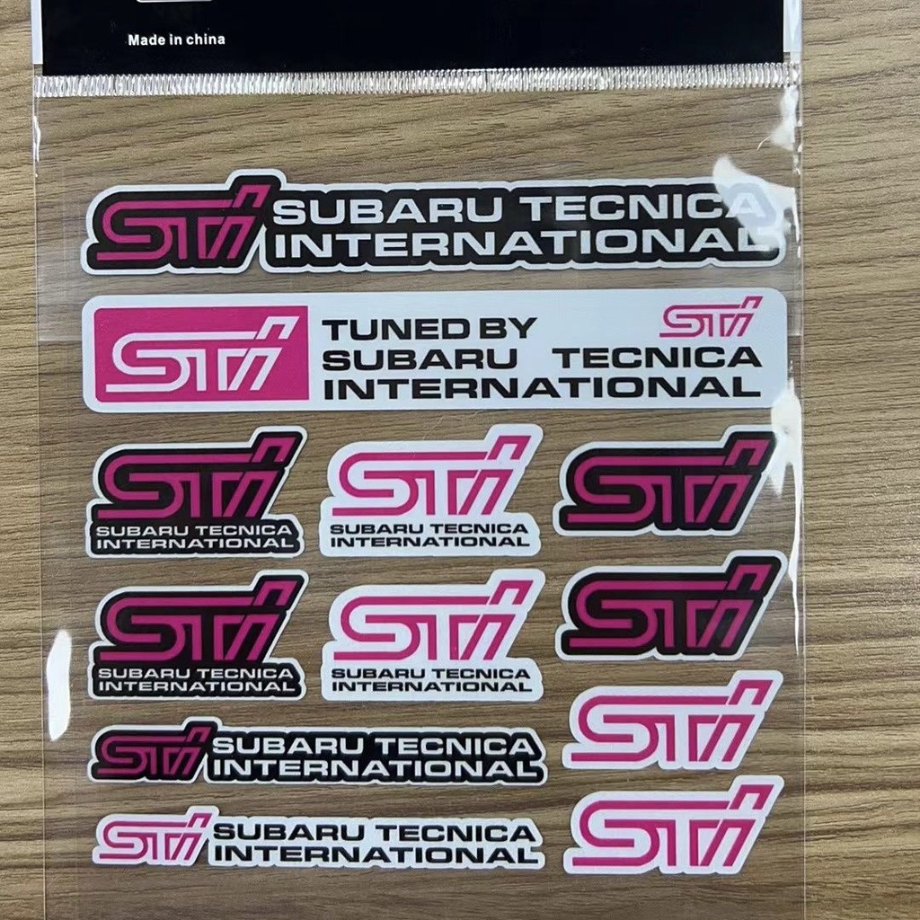 SUBARU STI car label sticker OUTBACK FORESTER XV BRZ LEGACY impreza ...