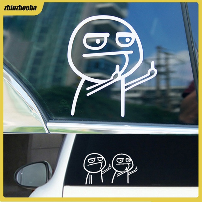 FS JDM Style Funny Close High Beam Light Middle Finger Disdain Car ...