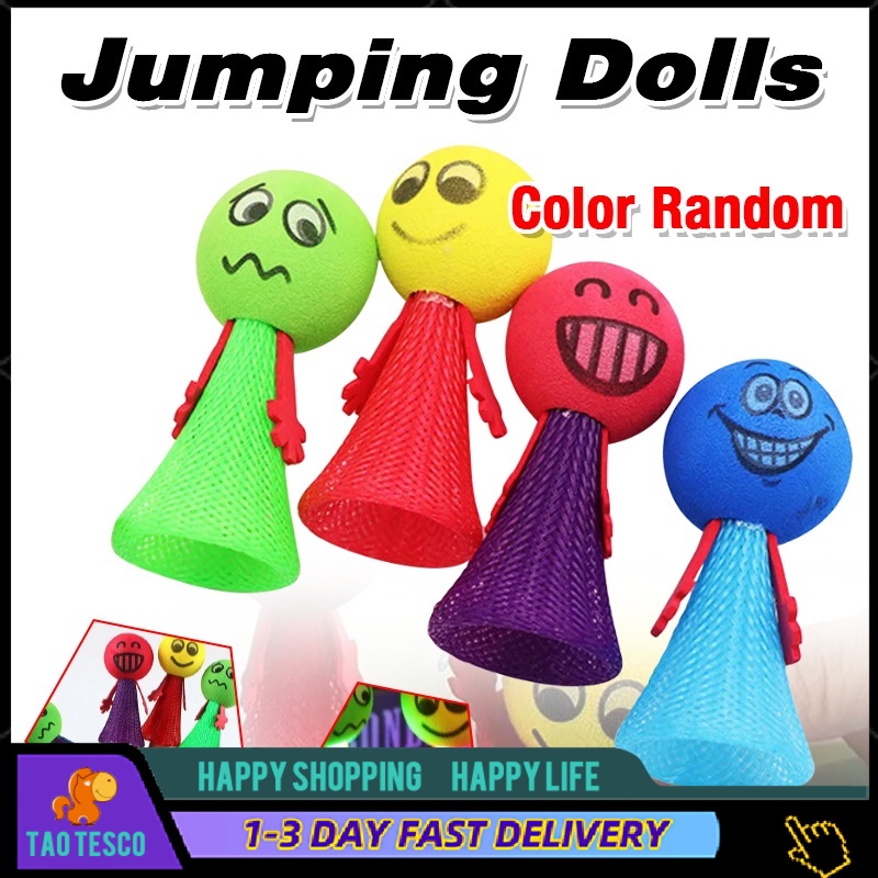 Bouncing Doll Cute Press Jump Toys for Kids Cute Emojis Doll | Shopee ...