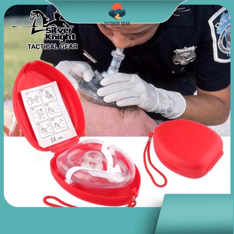 Portable Training Rescue CPR Breathing Pocket Resuscitator Mask With ...