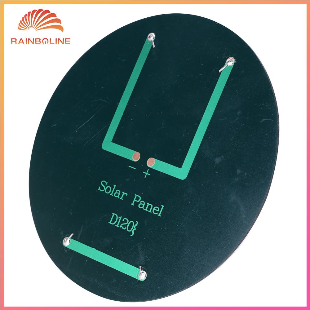 Rain 10-1pcs 1.1W 5V Solar Panel Kit Mini Round Polycrystalline Silicon ...