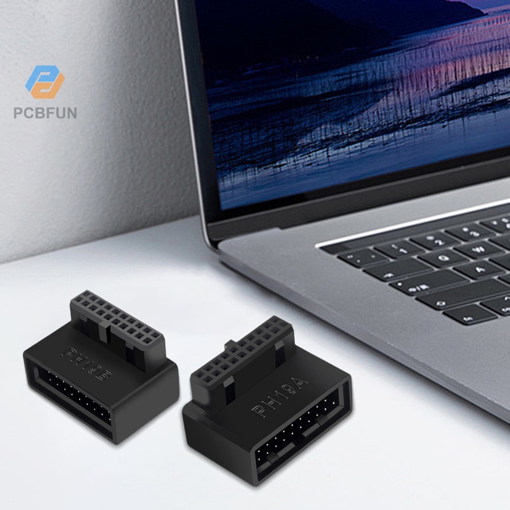Pcbfun Usb 3.0 90 Degree Adapter 19pin/20pin Angle Power Adapter Board ...