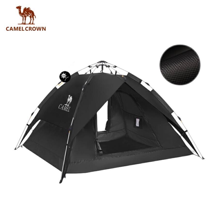 CAMEL CROWN Automatic Tent 3~4 People Outdoor Portable Folding Rainproof Sunscreen Tent | Shopee ...