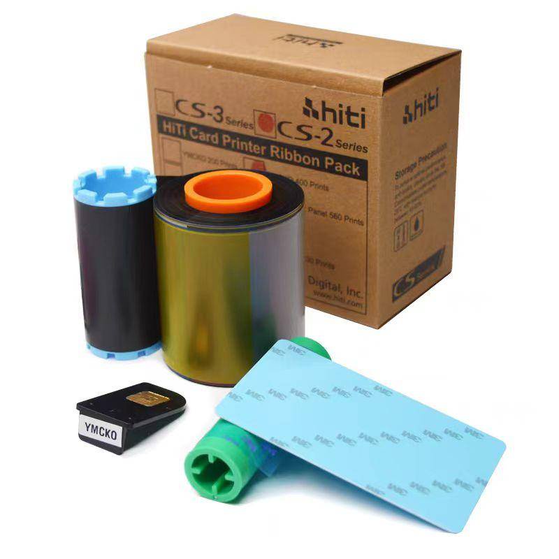 for HITI CS200 YMCKO Ribbon 400prints compatible CS200e CS220e CS290e ...