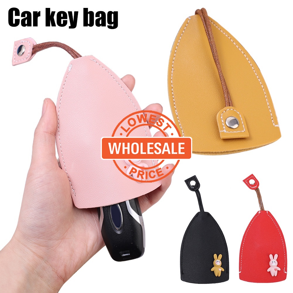 Pull Type Key Bag PU Leather Car Key Case Cute Creative Pull Out Key ...