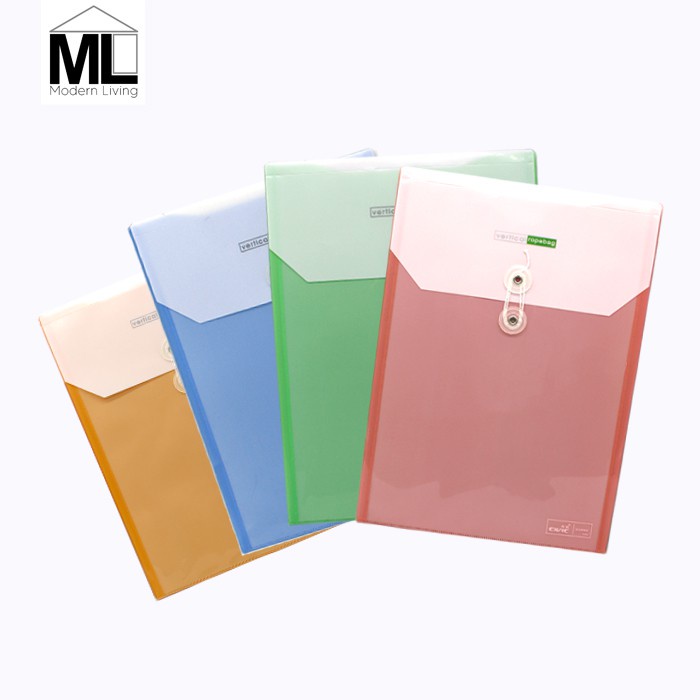 1PC Plastic Envelope A4 Office File Bag Button Closure | Shopee Philippines
