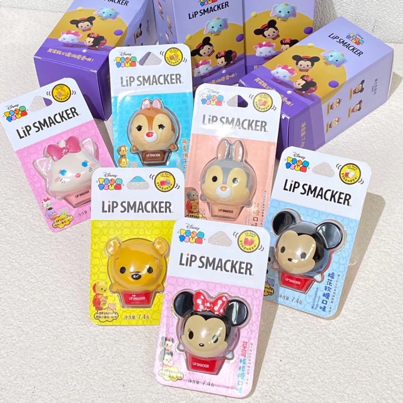 Disney Lip Smacker Co-brand TsumTsum Series Cartoon Lipstick Cute Kids ...