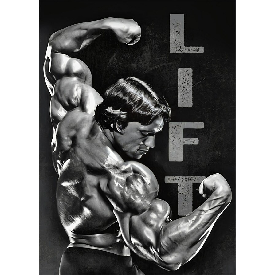 Gym Inspirational Quotes Canvas Painting - Famous Bodybuilder Stars ...