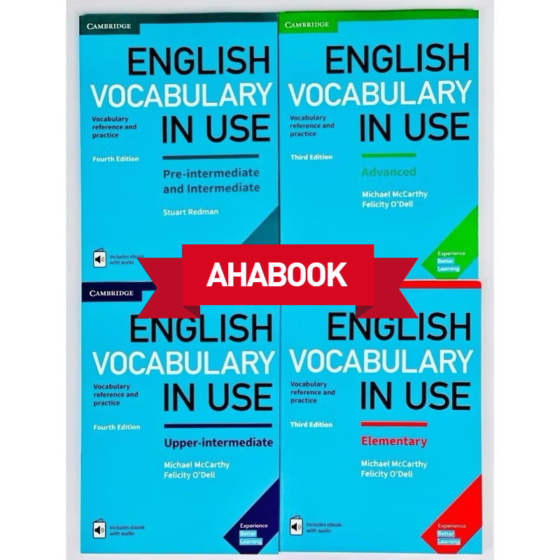 Aha - Book - English Vocabulary In Use - set of 4 books (Odd, set ...