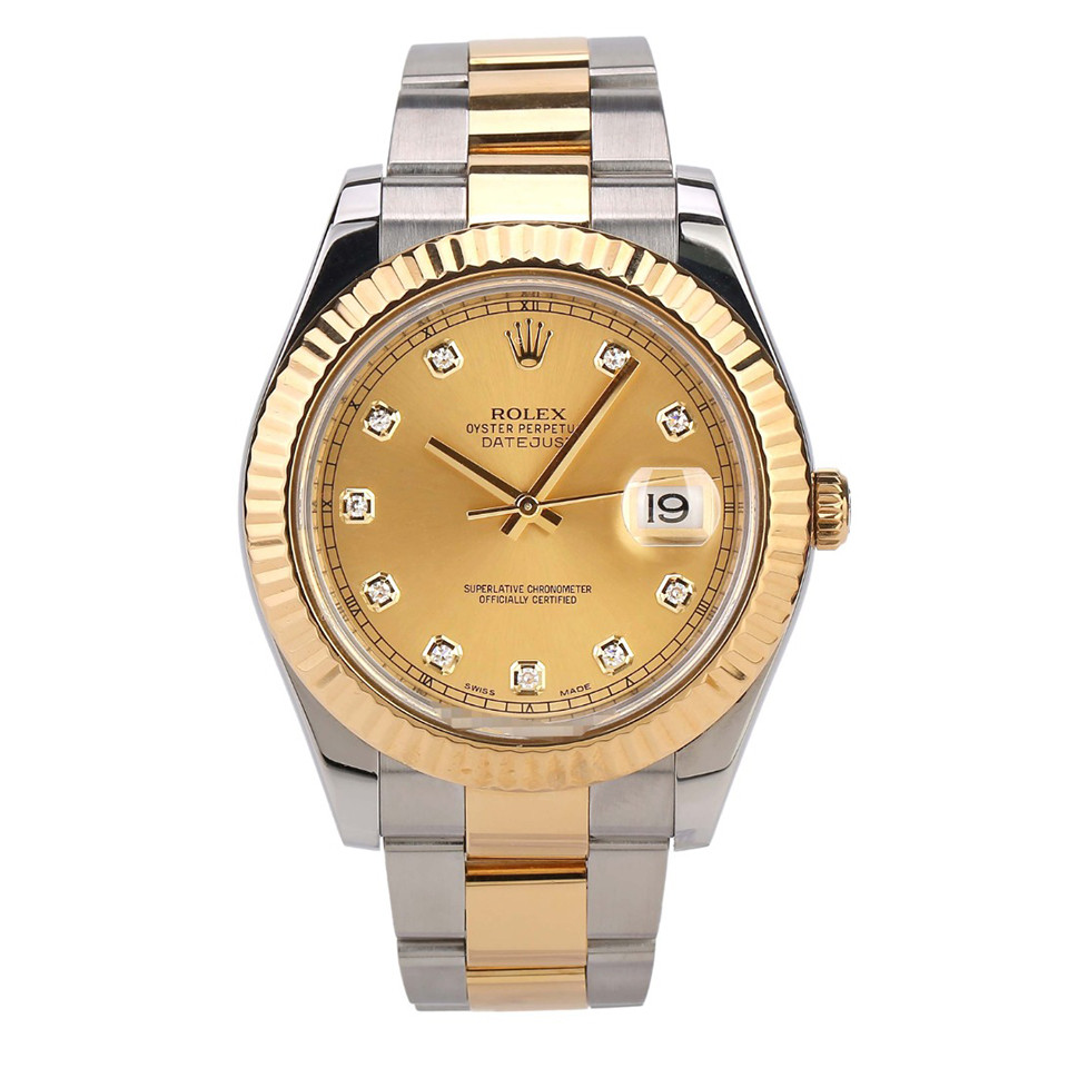 Rolex Log Type Series 18K Gold Original Diamond Automatic Mechanical ...