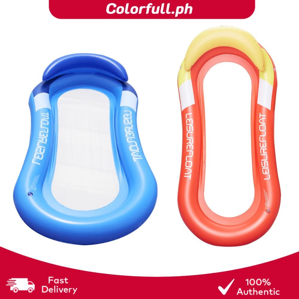 Inflatable Floating Row Foldable Swimming Pool Water Lounges Chair ...