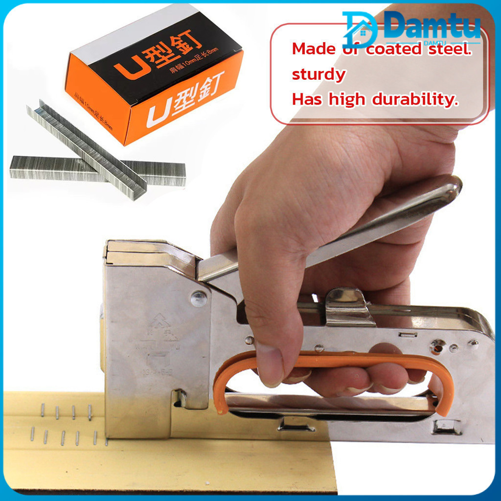 Damtu 1008F Staple Gun Tacker Heavy Duty Gun Tacker with Staple Wire ...