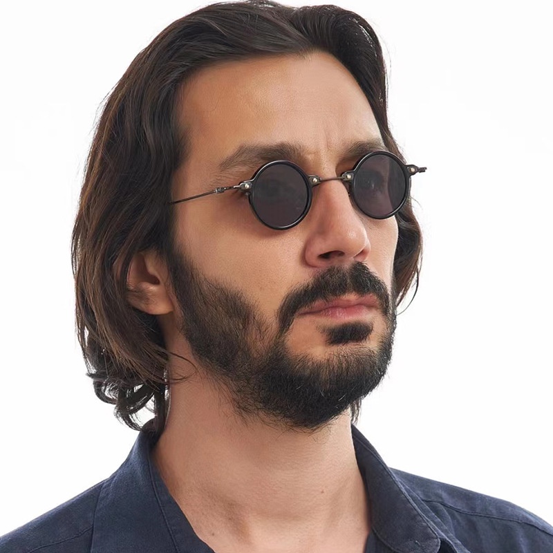 New Small Frame Round Personality Hip Hop Sunglasses European And