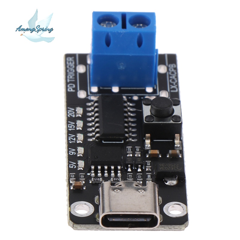 AmongSpring> 100W 5A Fast Quick Charging Board Type-C USB C QC PD Decoy Trigger Module High ...