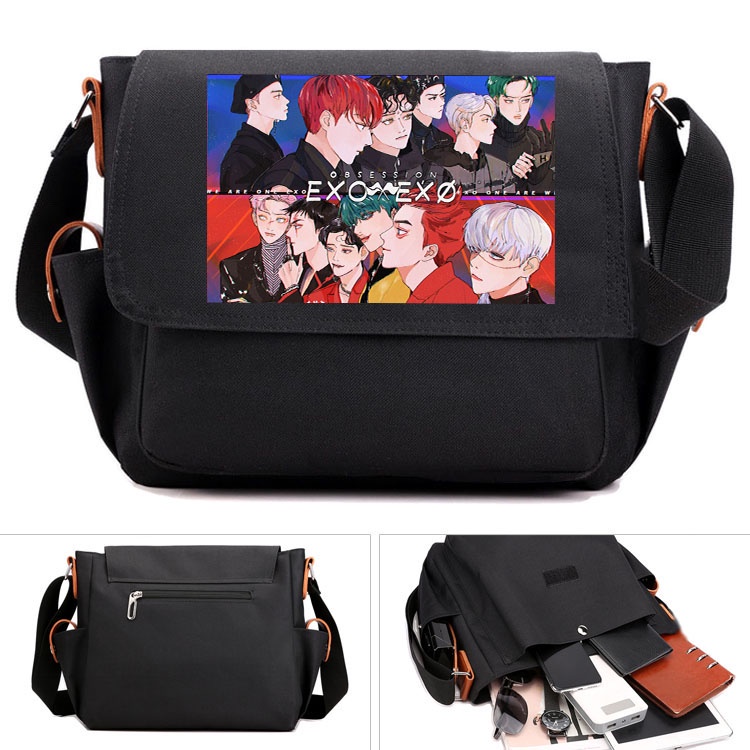 Korean EXO Crossbody Bag Shoulder Bag Student Bag Student Gift School ...