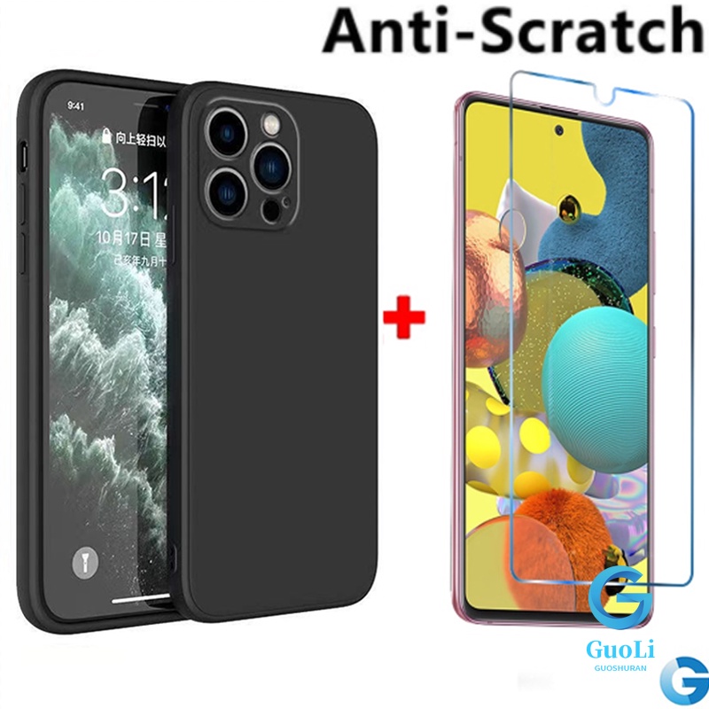 2in1 Phone Case + Tempered Glass Realme C53 C51 C55 C35 C33 C30 C30s ...